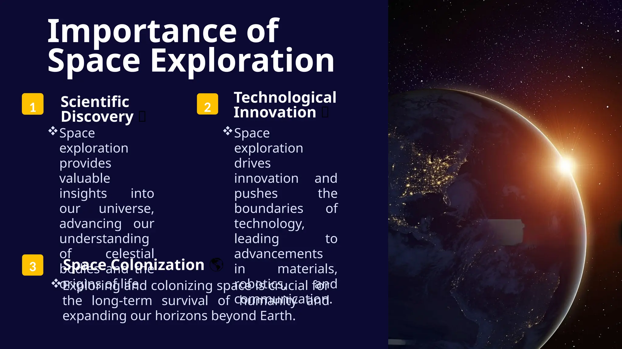 Space and Technology presentation with modern science | PPTX