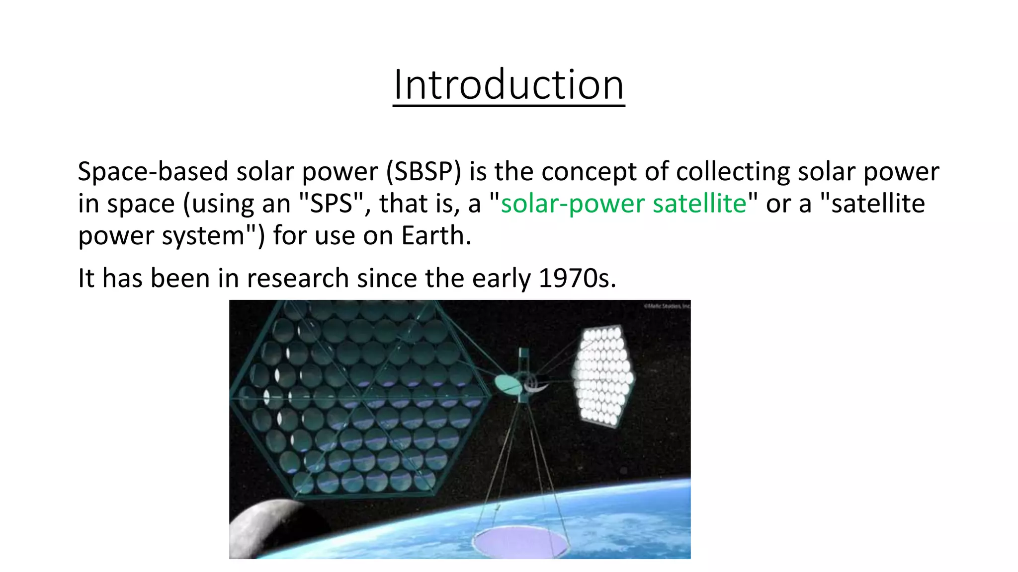 Space Based Solar Power (SBSP) | PPTX