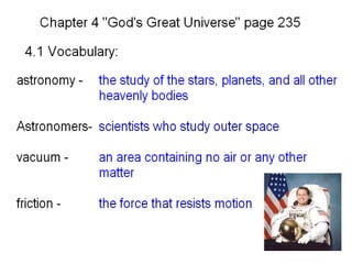 Space Chapter 4 Notes | PPT