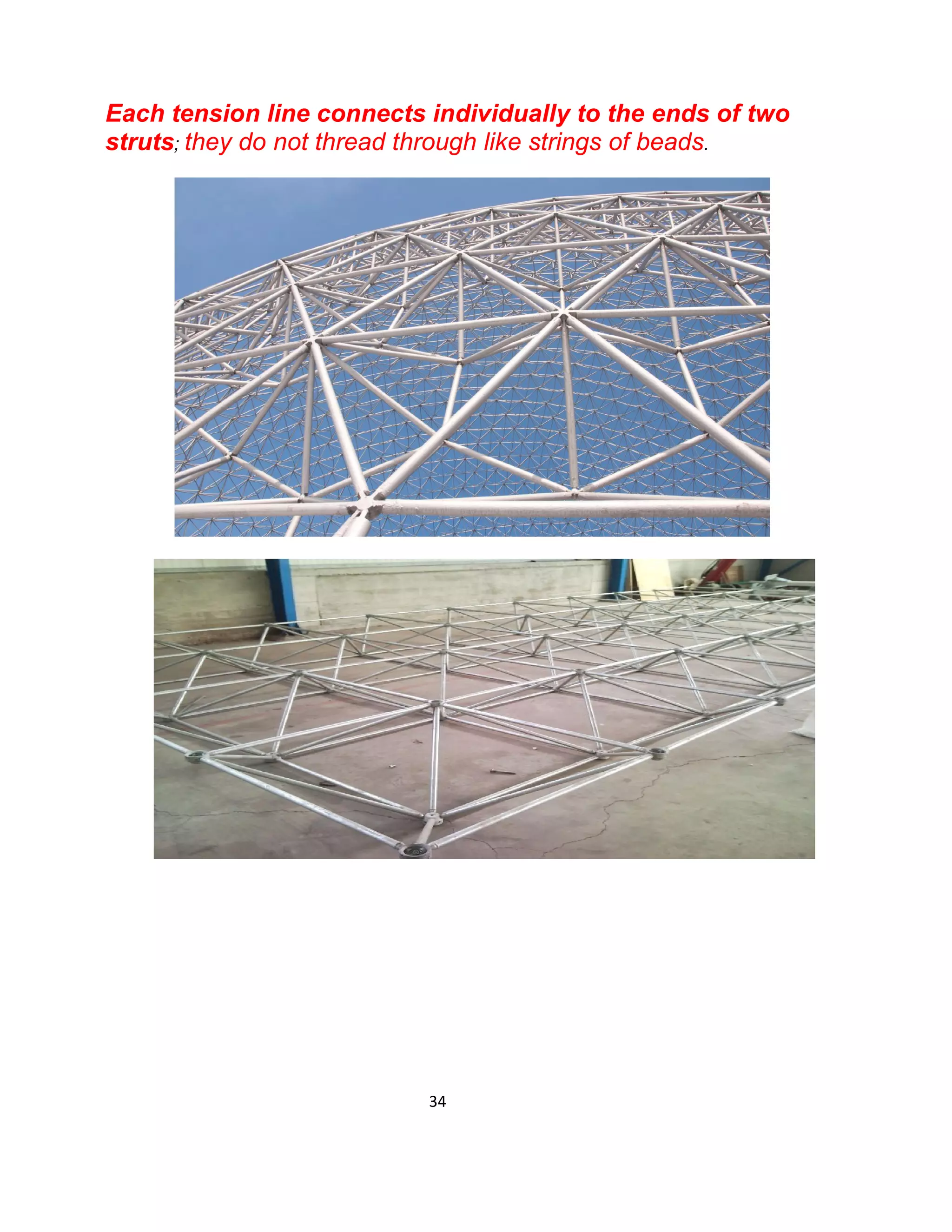 السقوف الشبكية الفراغية Space & diagrid frames- Design | PDF