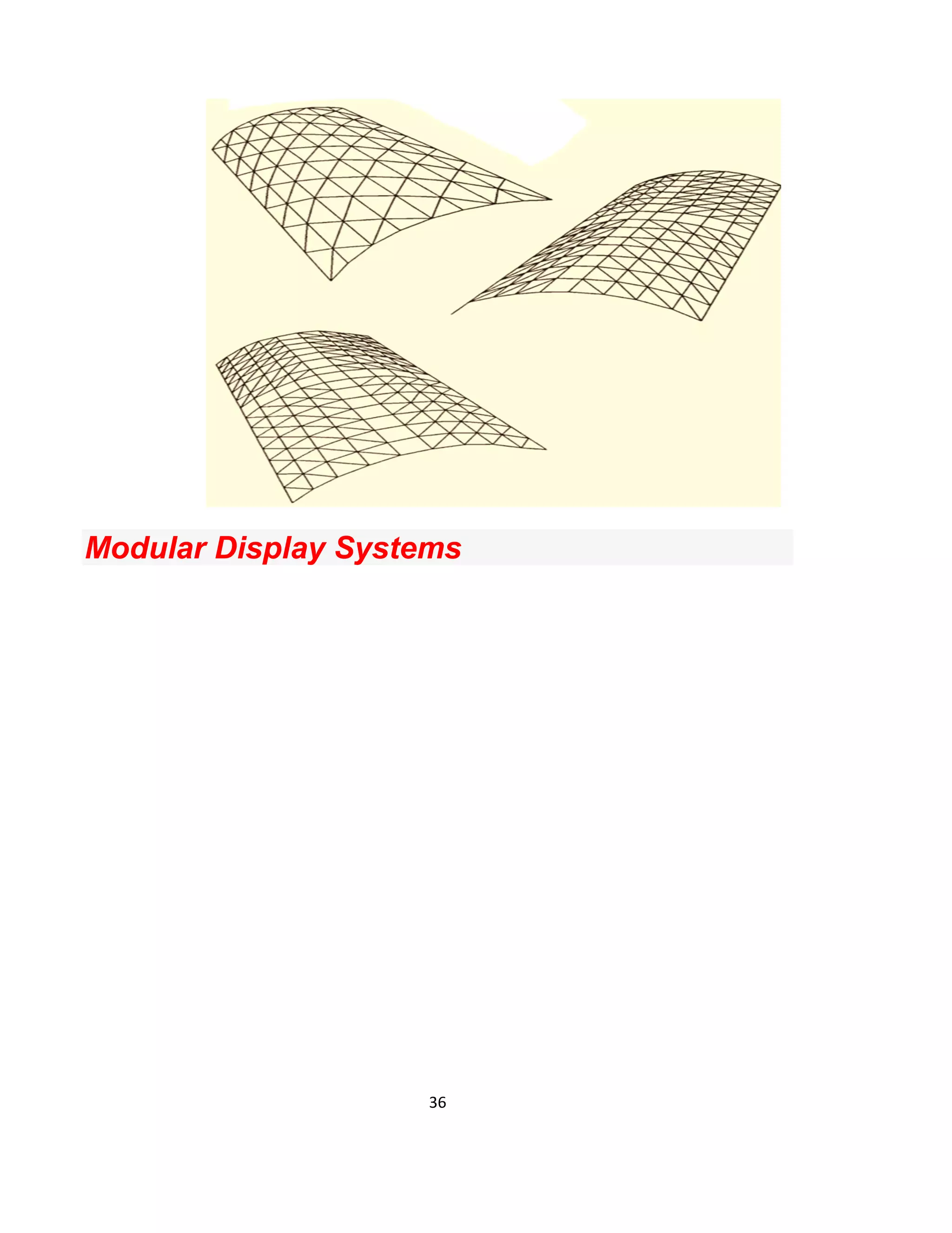 السقوف الشبكية الفراغية Space & diagrid frames- Design | PDF