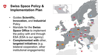 Space has no limits: Elements for downstream innovation in Switzerland ...