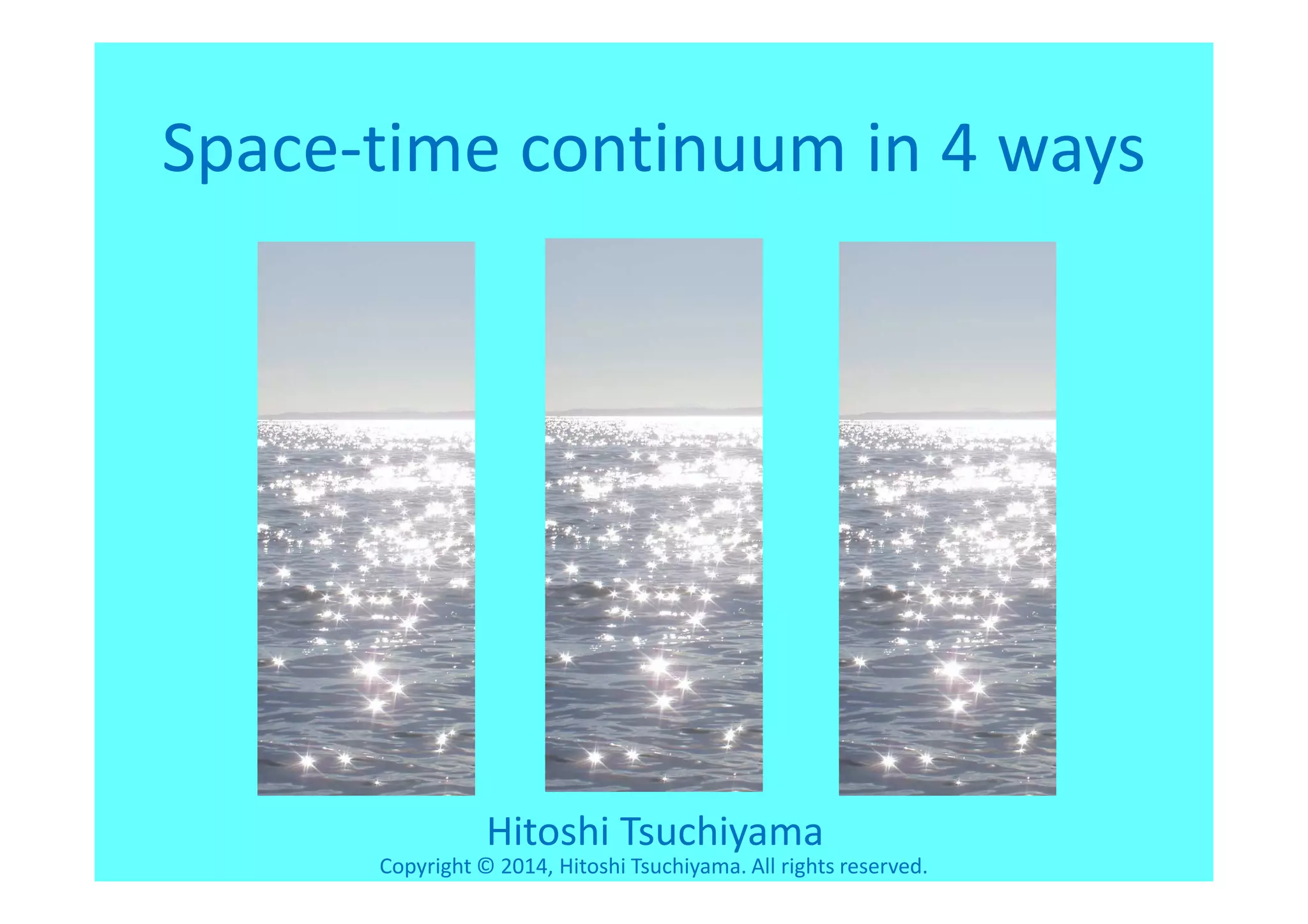 Space-time continuum in 4 ways | PDF