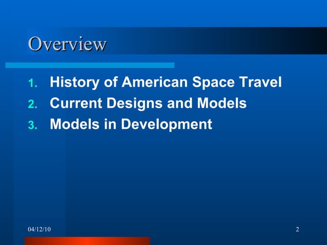 Space travel | PPT