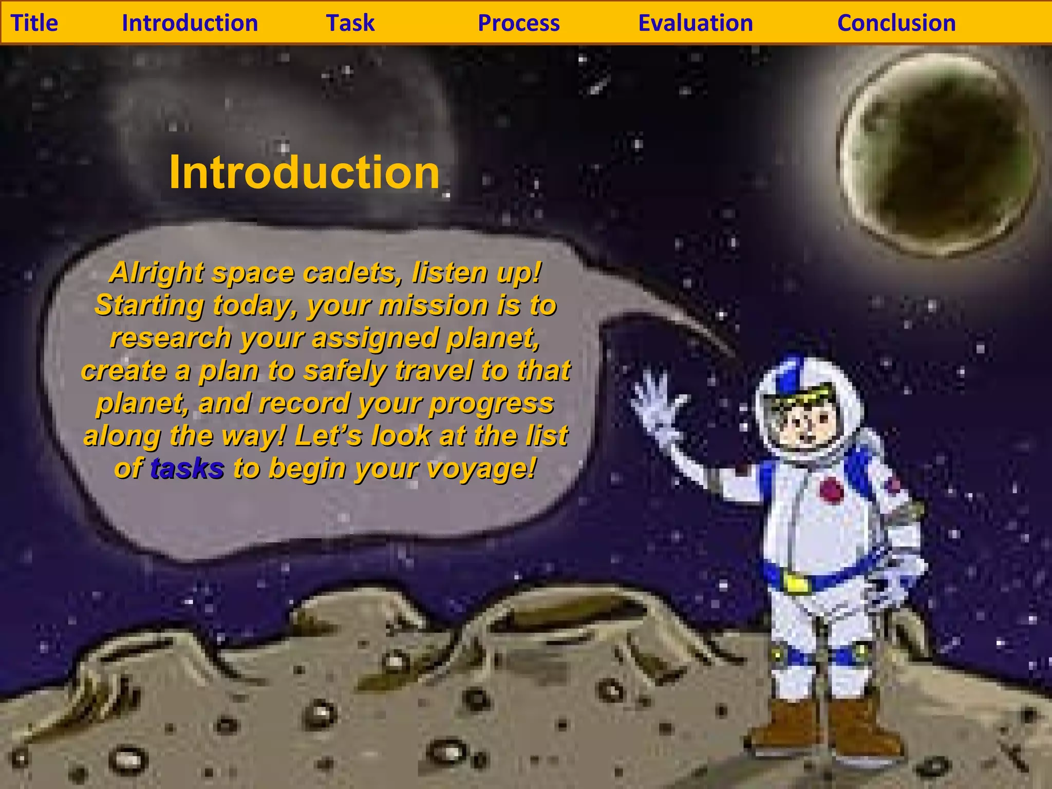 Space Webquest | PPT