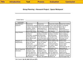 Space Webquest | PPT