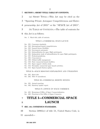 Space act of 2015 | PDF