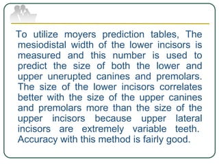Orthodontic space analysis | PPT