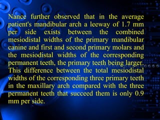 Orthodontic space analysis | PPT