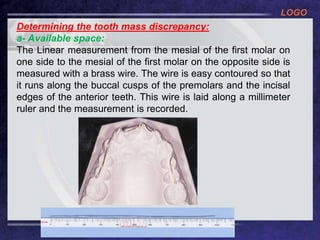 Orthodontic space analysis | PPT