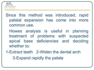 Orthodontic space analysis | PPT