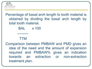Orthodontic space analysis | PPT