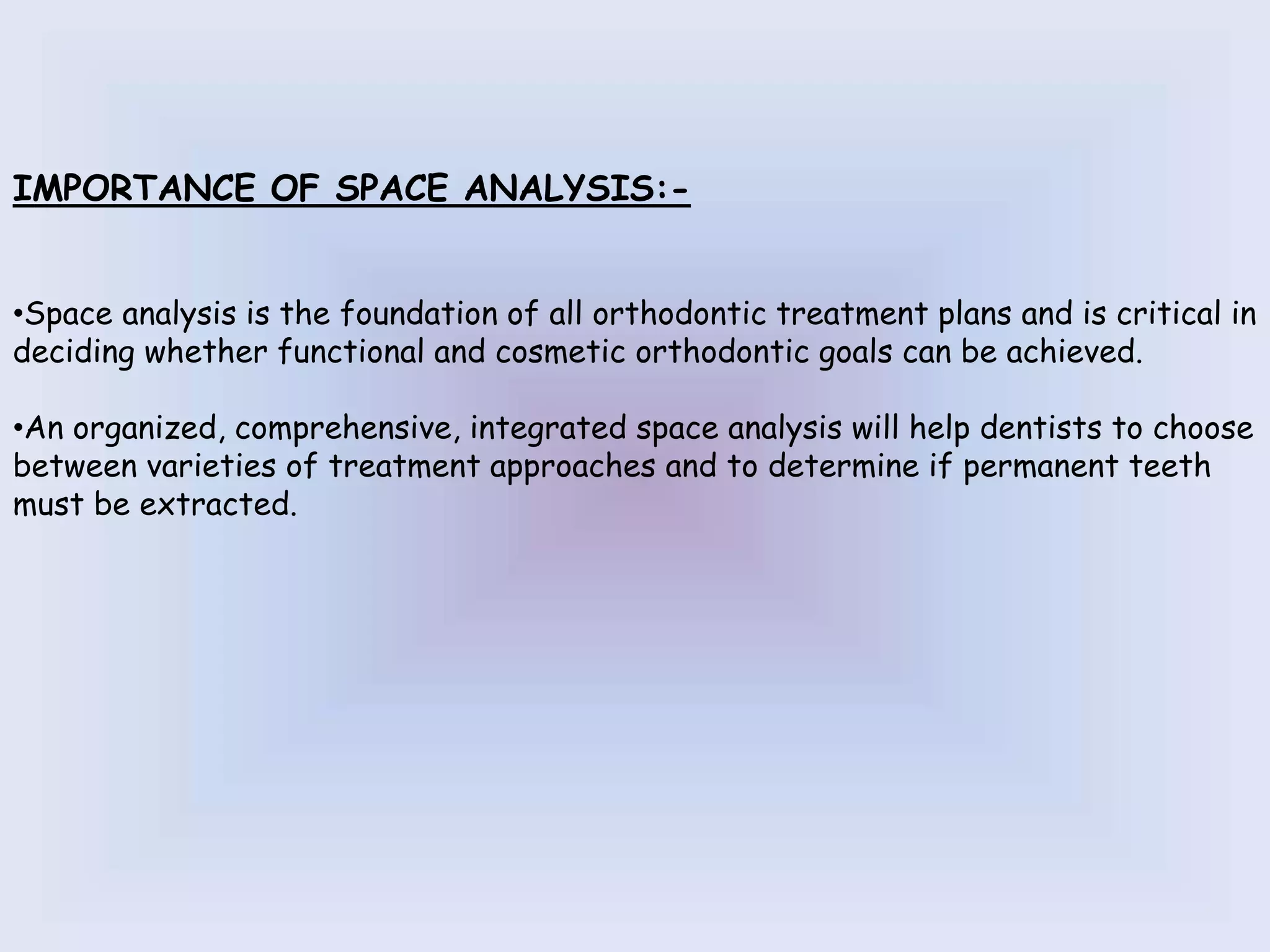 Space Analysis | PPTX