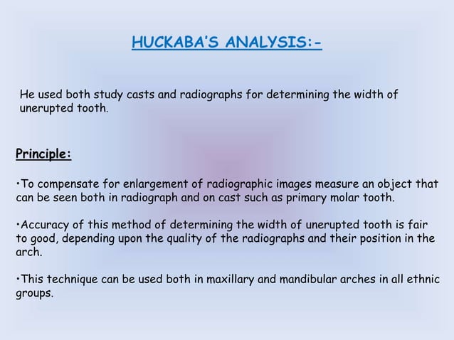 Space Analysis | PPTX | Dental Health | Diseases and Conditions