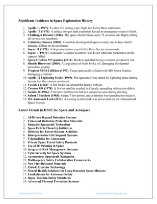 Space and Aerospace Safety by Amb Steve Mbugua | PDF