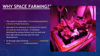Space and agriculture by SV MAHESH | PPTX