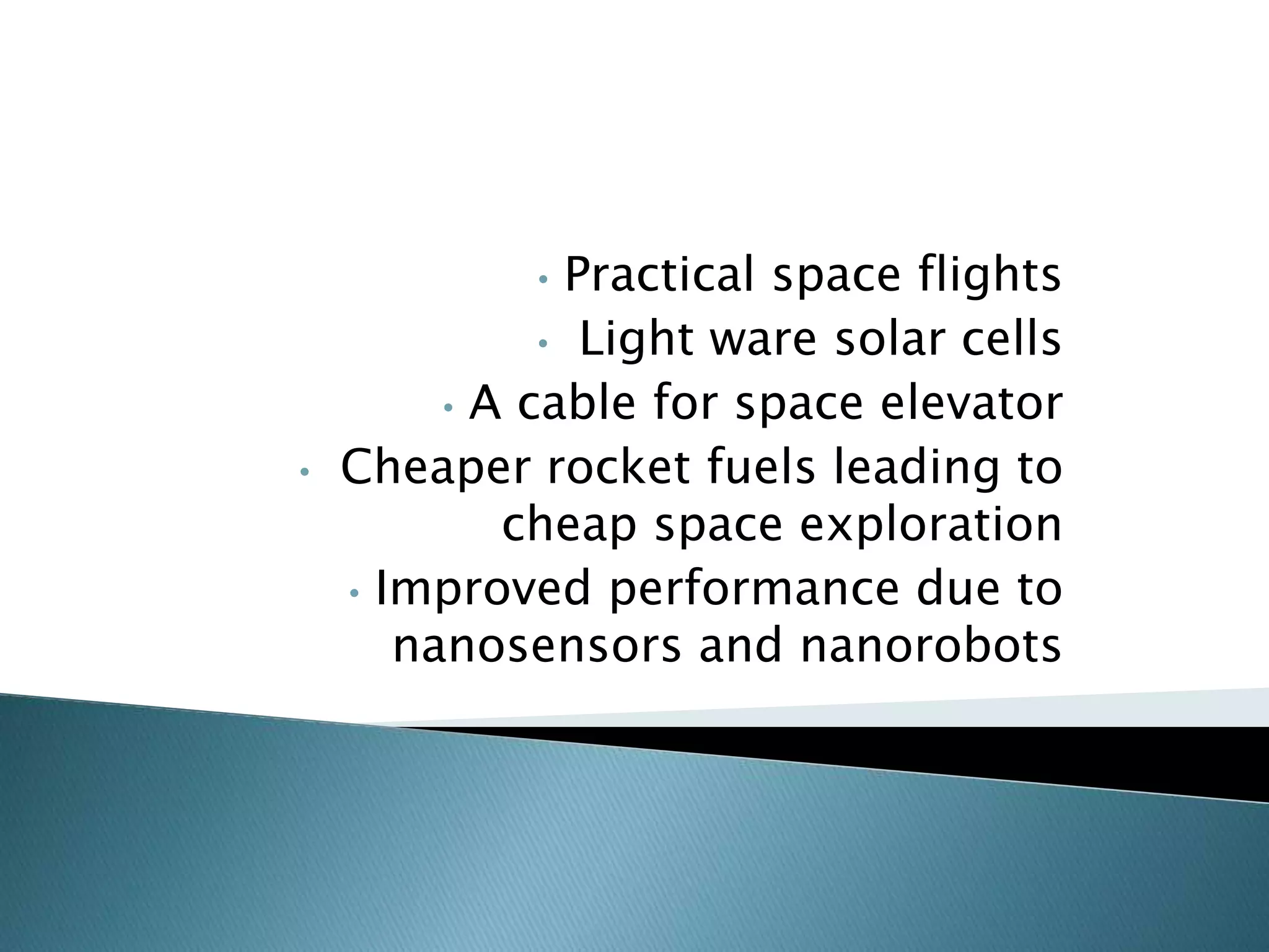 Space and nanotechnology physics chemistry biology | PPTX