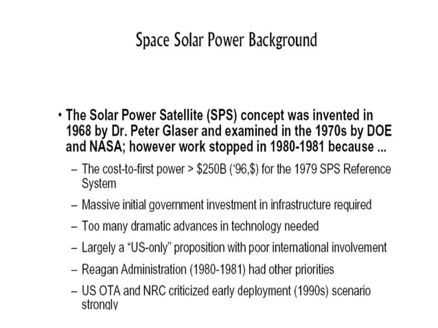 Space based power | PPT