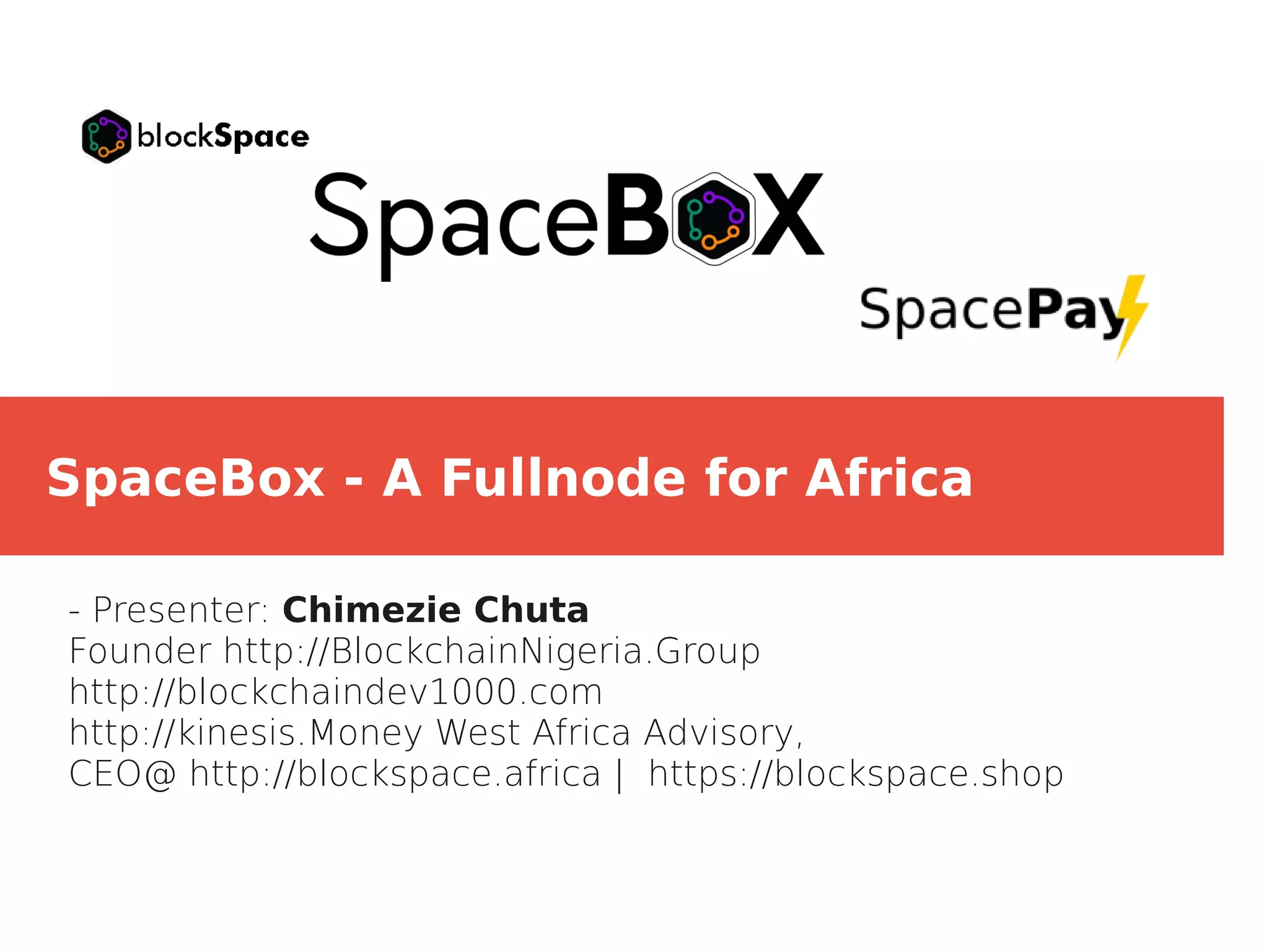 Spacebox africa | PPT