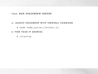 Spacebrew Server Workshop @ ITP | PPT