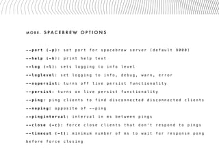 Spacebrew Server Workshop @ ITP | PPT