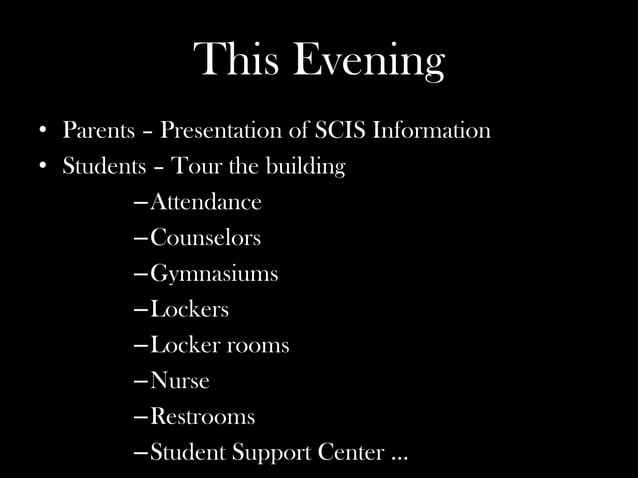 Space Center Intermediate Orientation 2009 2010 | PPT