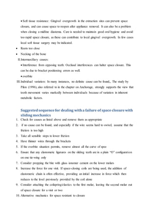 Space closure for orthodontists by Almuzian | DOCX