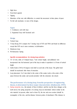 Space closure for orthodontists by Almuzian | DOCX