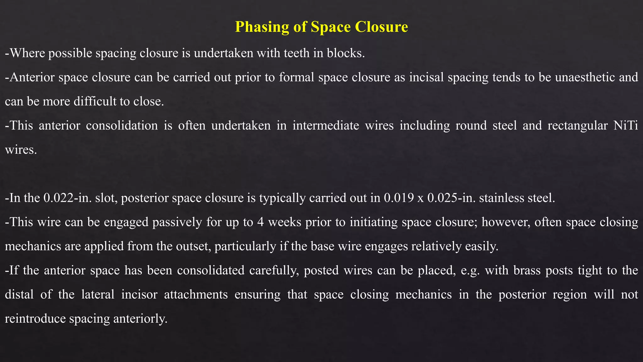 Space closure in orthodontics (dr nayaungbds phd) | PPTX