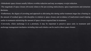 Space closure in orthodontics (dr nayaungbds phd) | PPTX