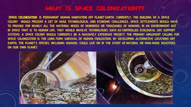 Space colonization and agriculture by rishav ray | PPT