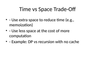 Detailed explanation of space complexity in algorithms, based on ...