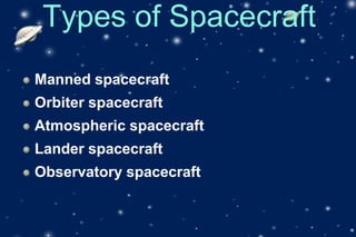 Spacecraft | PPT | Space and Astronomy | Science