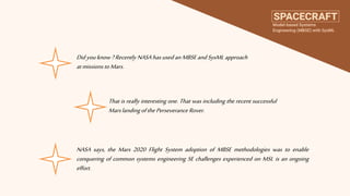 NASA Spacecraft MBSE with SysML (Missions to Mars) | PPTX | Technology ...