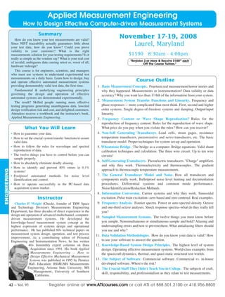 ATI Courses Professional Development Short Course Applied Measurement ...