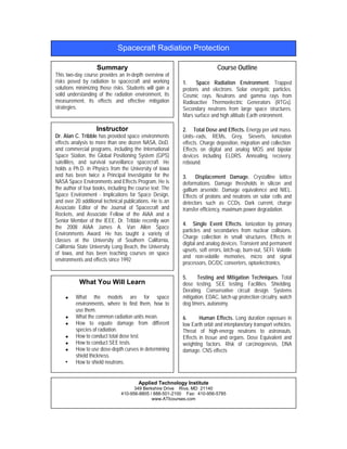 Spacecraft Radiation Protection | PDF
