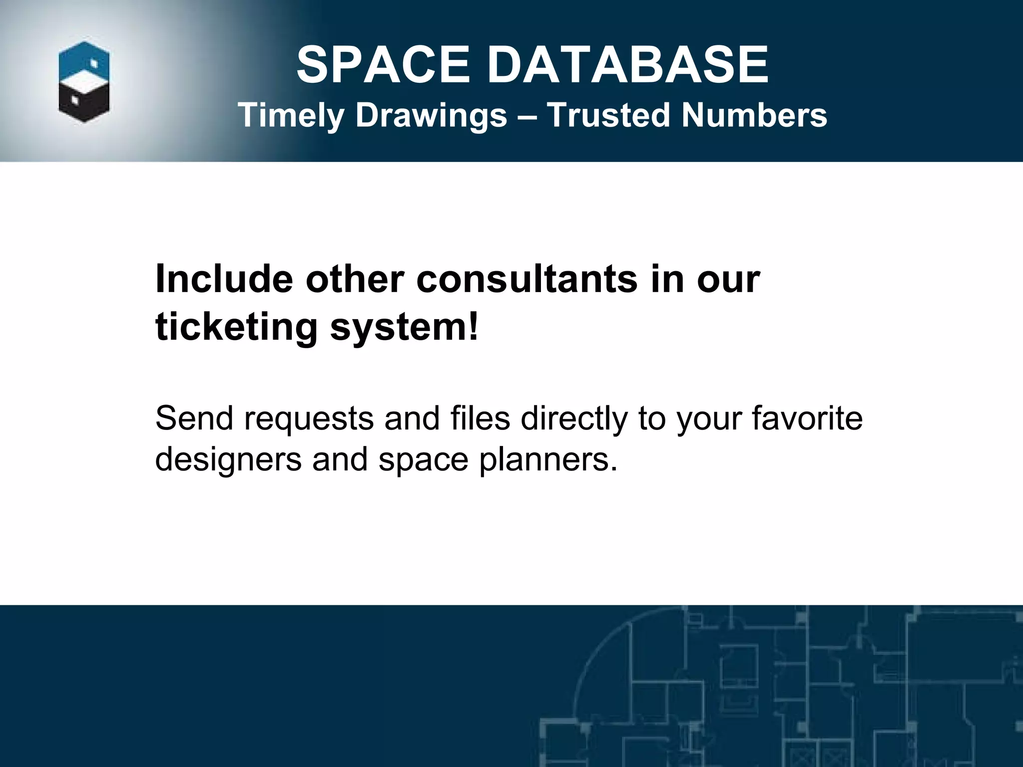Space Database Drawing Updates and Space Plans | PPT
