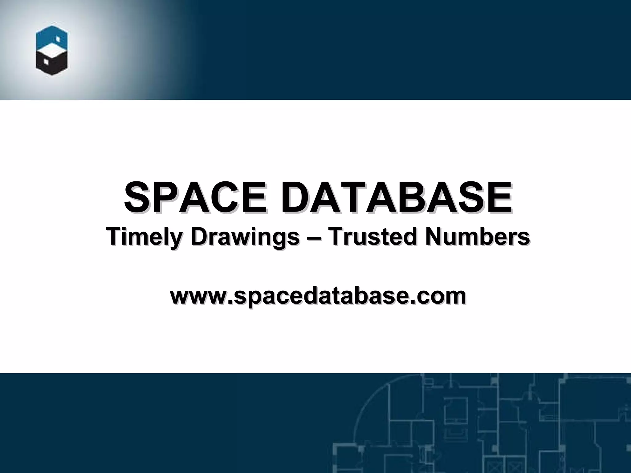 Space Database Drawing Updates and Space Plans | PPT