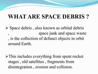 Space debris | PPTX