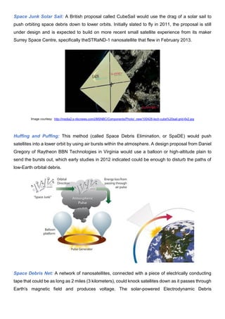 Space Debris - An Environmental Problem for Space Missions | PDF