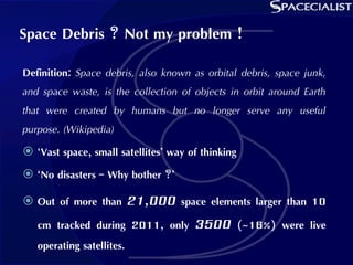 Space Debris And SSA 20032012 | PPT
