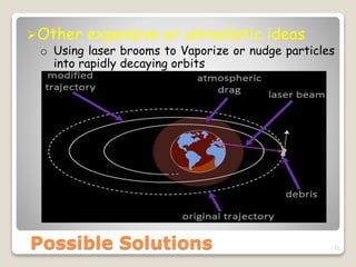 Space debris and methods employed to encounter it | PPTX
