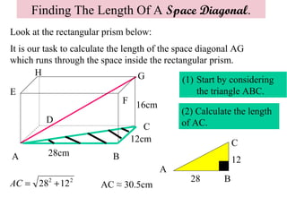 Space diagonal lesson | PPT