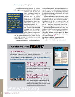 Spaced out are you making the most of your shrinking space--werc sheet ...