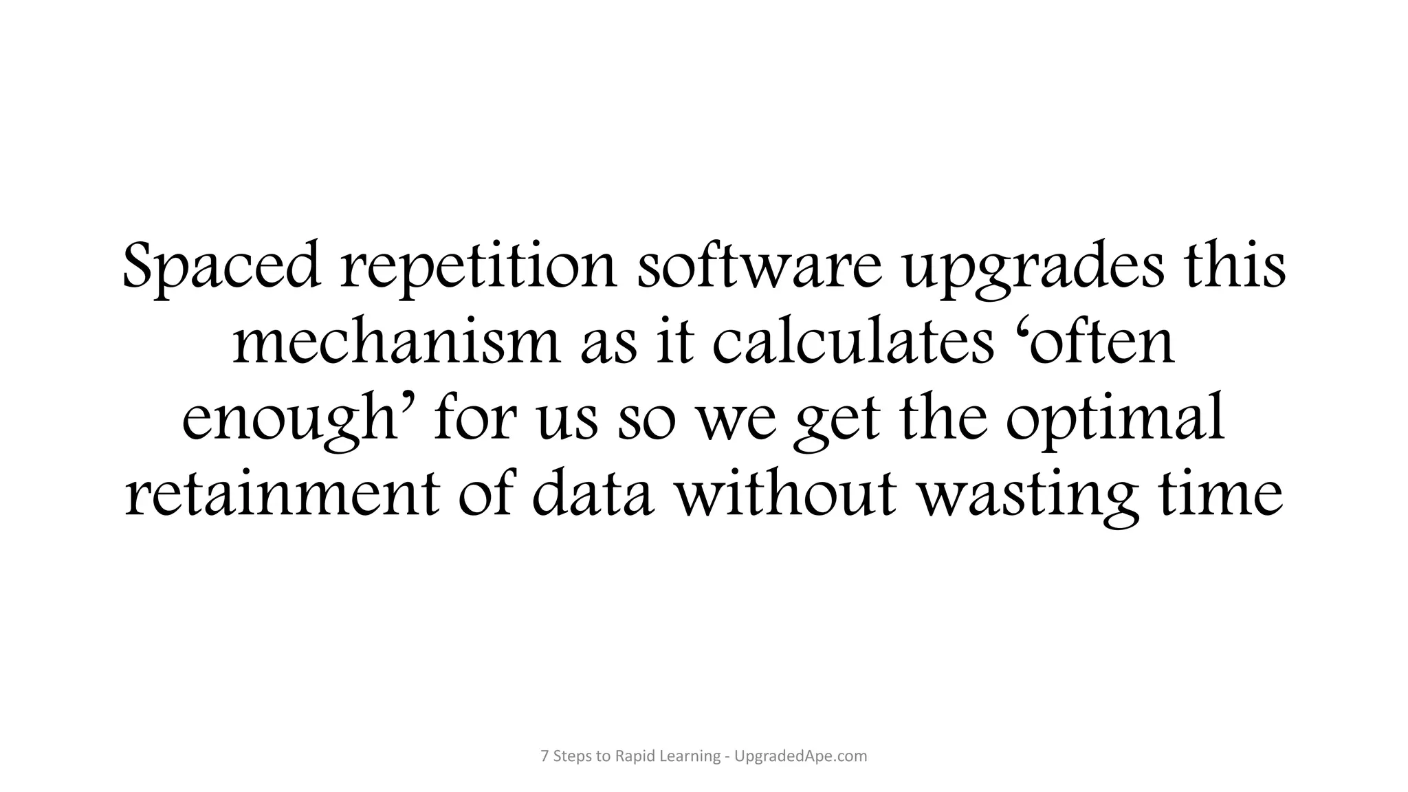 Spaced repetition learning | PPTX