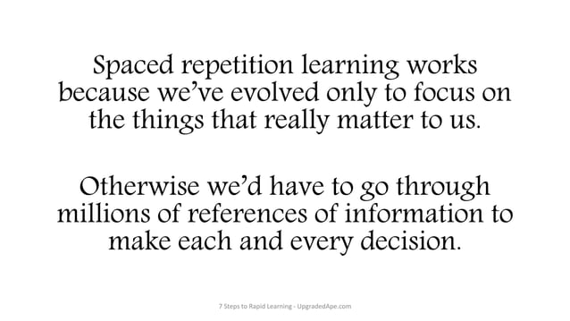 Spaced repetition learning | PPTX | Internet for Beginners | Internet