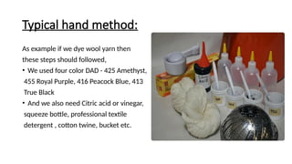 understanding space dyeing technology and procedure | PPTX