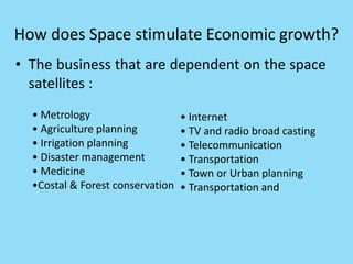 PANORAMA OF GLOBAL SPACE ECONOMY | PDF