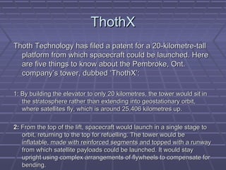 Space elevator- a stage for cheap space exploration and tourism | PPT | Physics | Science