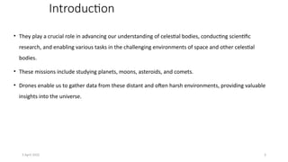 Space Explore application of drone important | PPT